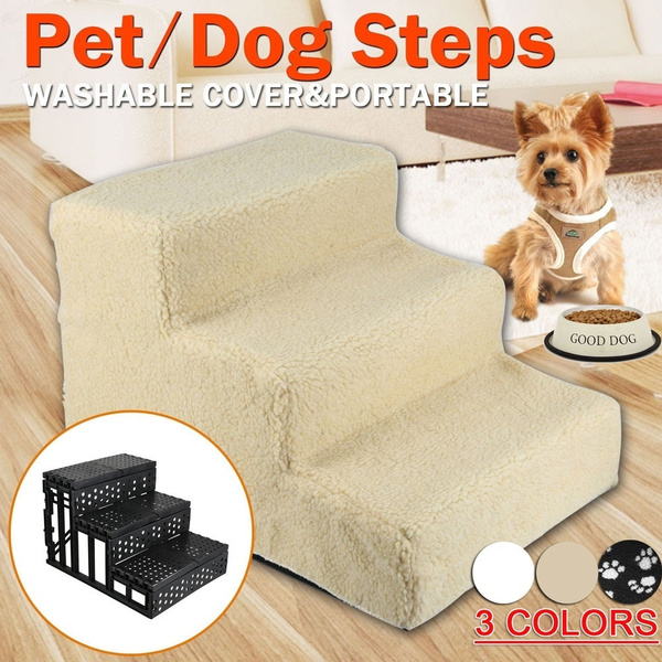 Soft Cat Dog Steps Ramp Paw Design Small Climb Pet Step Stairs | Wish
