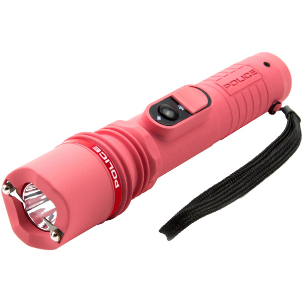 POLICE Stun Gun for Self Defense 305 - Rechargeable with LED Flashlight ...