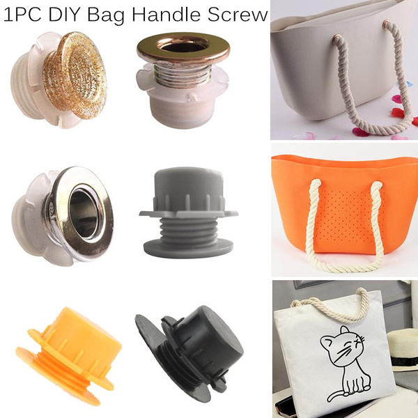 1 PC DIY Bag Accessory Handbag Handle Screw and Nut Beach Bag Plastic ...