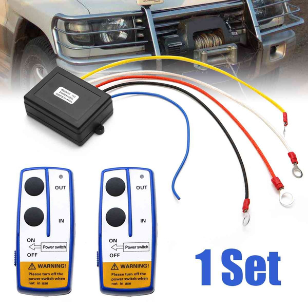 50ft Winch Wireless Remote Control Switch Handset Kit For Jeep ATV SUV ...