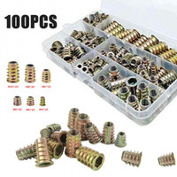 100pcs New M4 M5 M6 M8 M10 Threaded Hex Drive Inserts Wood Screw ...