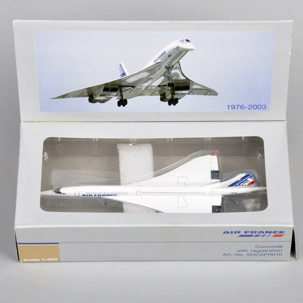 1/400 Air France 1976-2003 Concorde Aircraft Model Diecast Airplane Toy ...