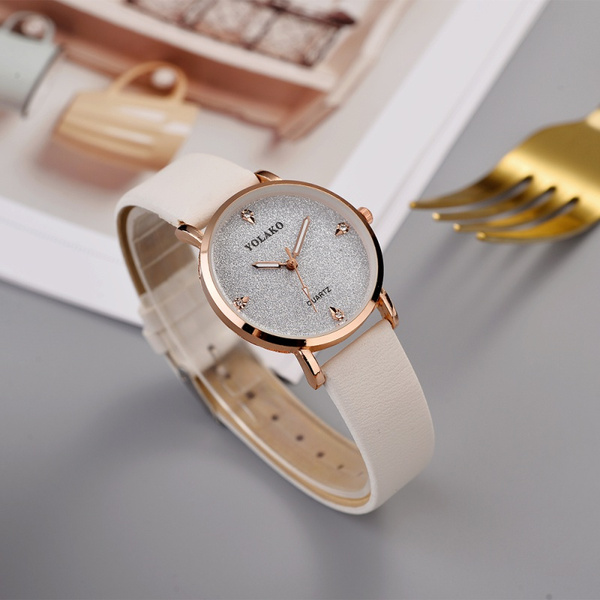 2020 New Fashion Women Watches Women Leather Watch Lady Exquisite ...