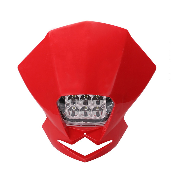 Universal Motocross LED Headlights Lamp Enduro For KLX KDX KTM RMZ DRZ ...