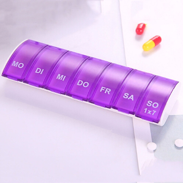 Medicine Weekly Storage Pill 7 Day Tablet Sorter Box Container Case ...