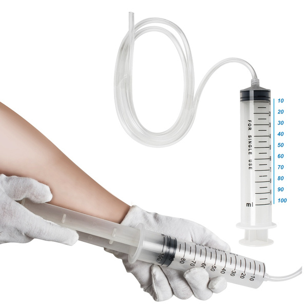 Medical 100ML Plastic Syringe And Tube For Hydroponics Lab | Wish