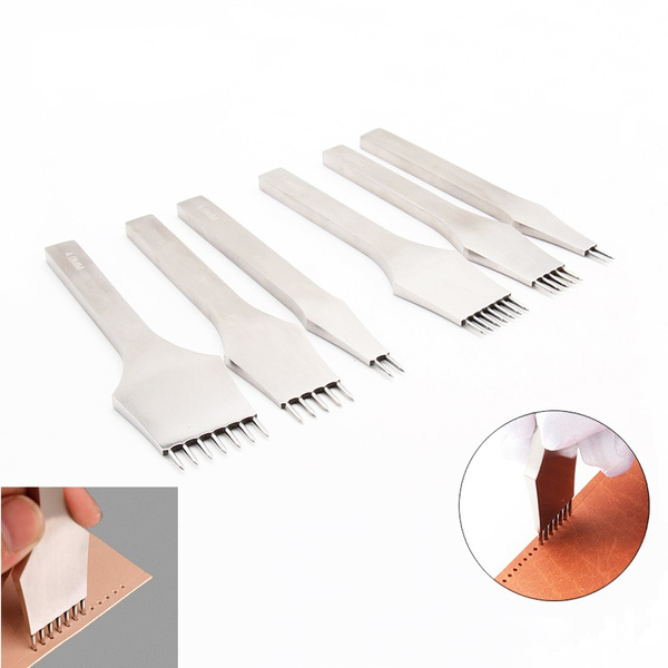 Leather Hole Punches Tools Lacing Stitching Punching Pricking Round ...