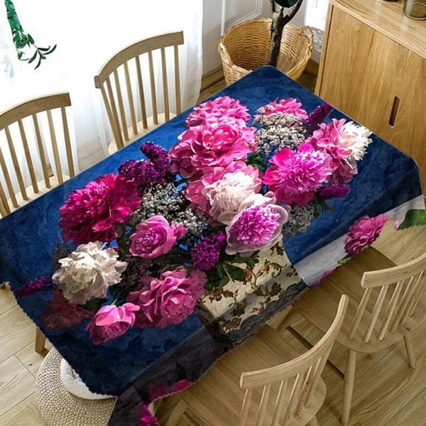 European Creative Tablecloth 3d Colorful Flower Tablecloth Coffee Table ...