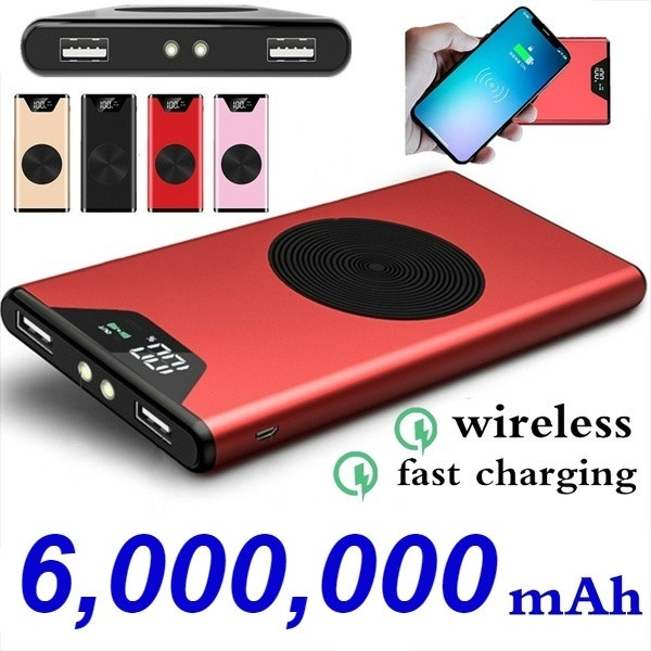 2019 New Popular Qi Wireless Charger Mobile Ultra Large Capacity 6,000 ...
