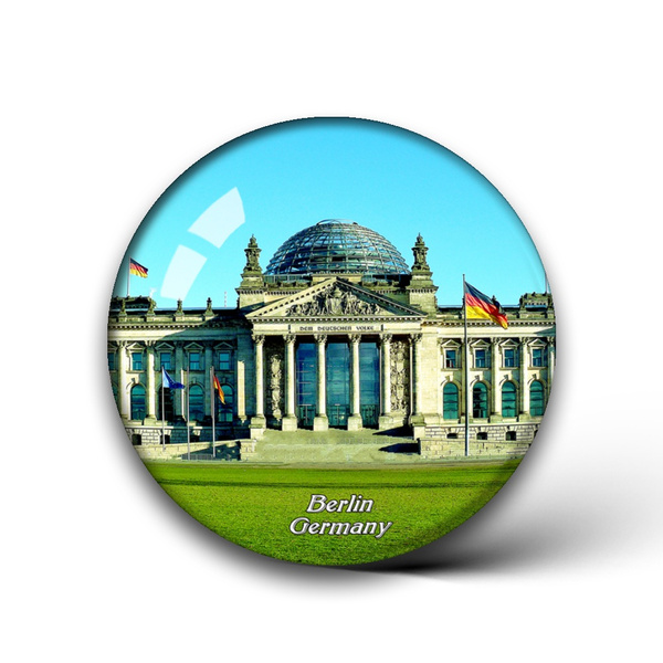 Germany Reichstag Building Berlin Fridge Magnets Clear Crystal Glass ...