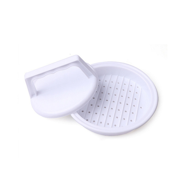 Round Hamburger Press Food-Grade Plastic Hamburger Mold Meat Beef Grill ...