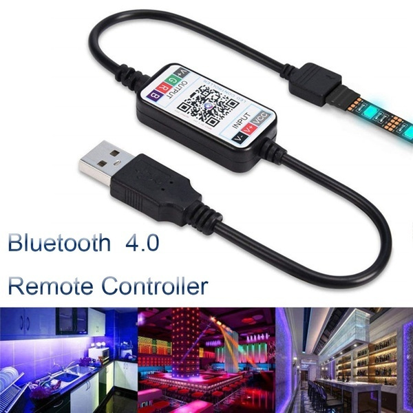 LED Bluetooth RGB Controler Wireless Controller 5-24V 6A For RGB 3528 ...