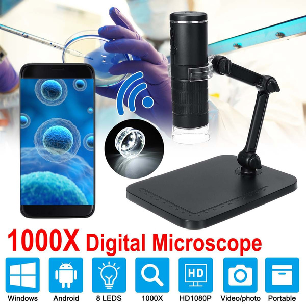 1000X 2MP Handheld Wifi Digital Microscope Magnifier Camera 1080P With ...