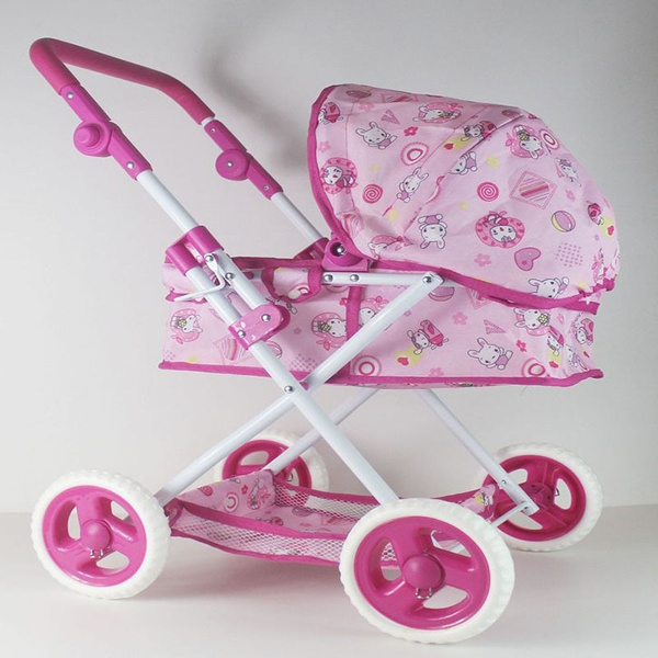 Large LuxuryBaby Stroller Pretend Play Simulation Toys Trolley ...