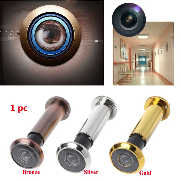 220 Degree Wide Viewing Angle Door Viewer Privacy Cover Security Door ...
