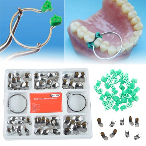 Dental Sectional Contoured Matrices Matrix Ring Delta + Add-On Wedges ...