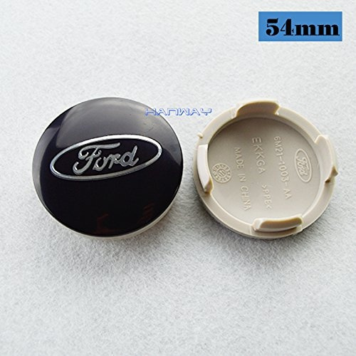 4 pcs black logo emblem 54mm ford Wheel Center Caps Hubcaps For FORD ...
