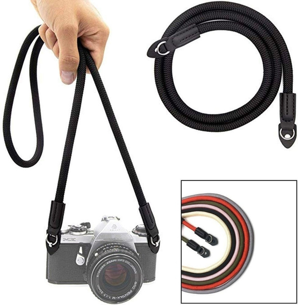 Camera Strap Vintage 100cm Nylon Climbing Rope Camera Neck Shoulder ...