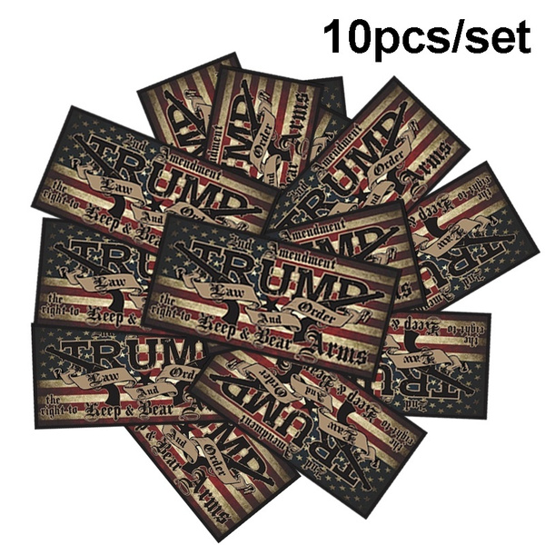 10 Pack Re-Elect Trump 2020 Law And Order Gun Second American ...