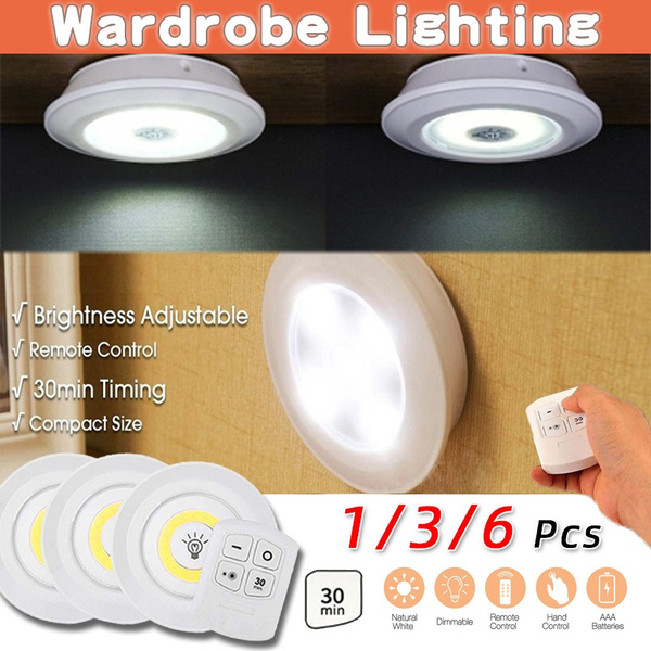 New Dimmable LED Under Cabinet Light with Remote Control Battery ...