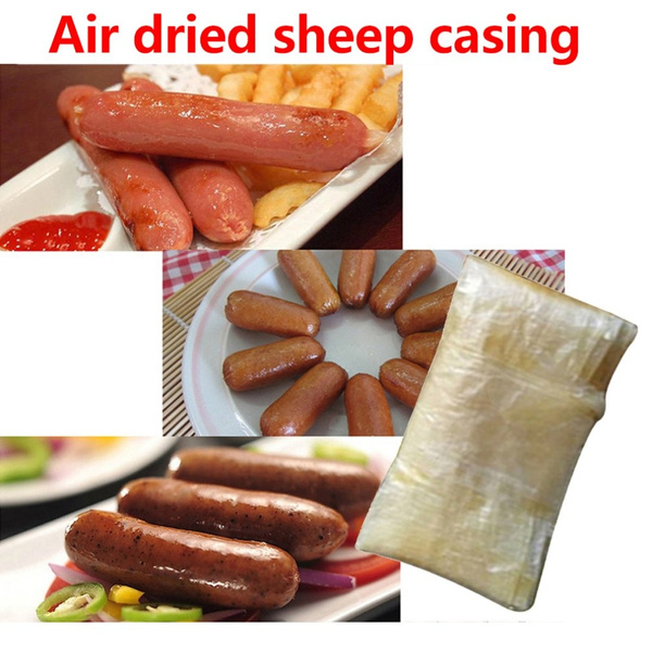 Dried sheep casings, home sausage, dried sausage, wide-striped sausage ...