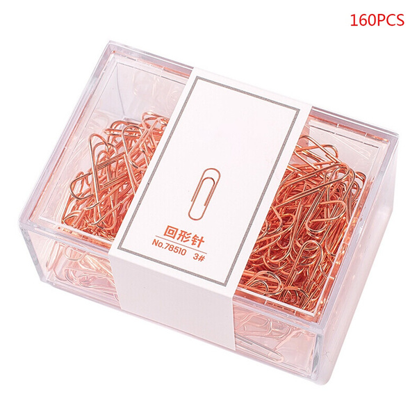 160pcs Mini Metal Paper Clips Bookmarks Photo Letter Binder Clip ...
