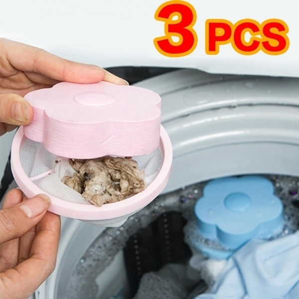 1/2/3PCS Washing machine filter Lint Filter Bag Laundry Mesh Hair ...