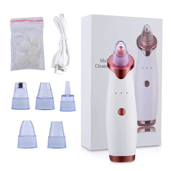 Electric Acne Remover Point Noir Blackhead Vacuum Extractor Tool Black ...