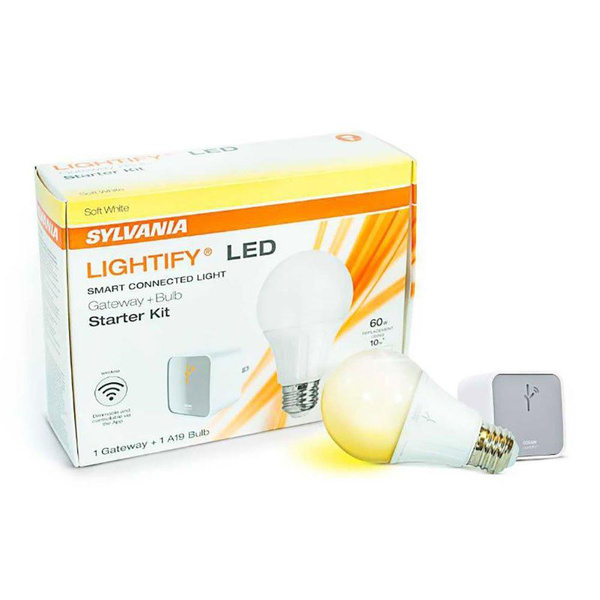 Sylvania Lightify LED Smart WIFI Connection Gateway A19 Bulb Starter ...