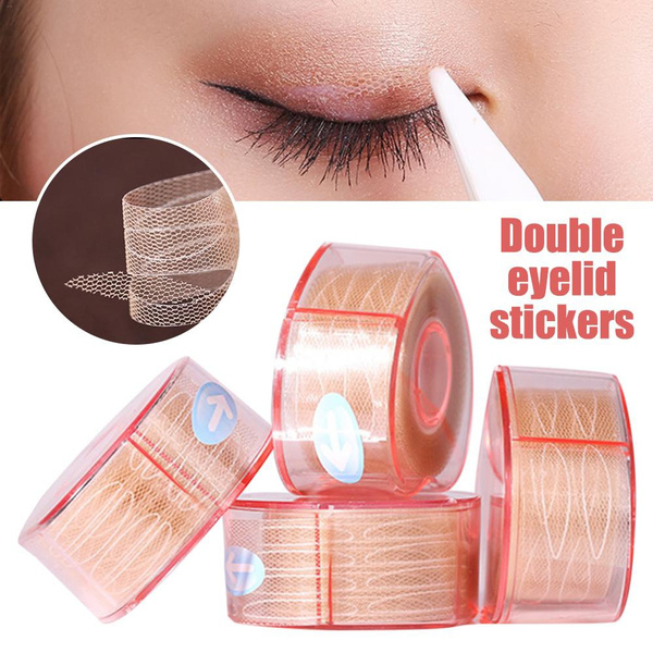 Ultra Invisible Eyelid sticker Lace Fiber Eyelid Lifting Tape Sweat ...