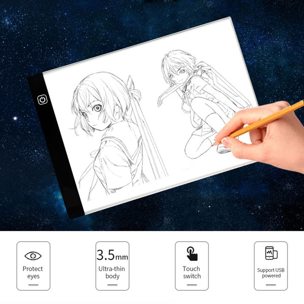A4 LED Painting Tracing Board Copy Pad Panel Drawing Tablet Art ...