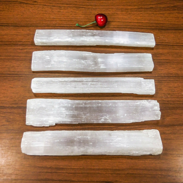 Natural White Selenite Crystal Stick Chips Gypsum Quartz Rough Minerals ...