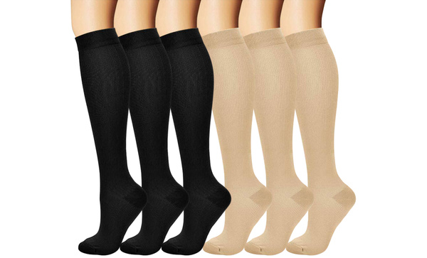 All Day Comfort Compression Socks (1-or-6-Pack) | Wish