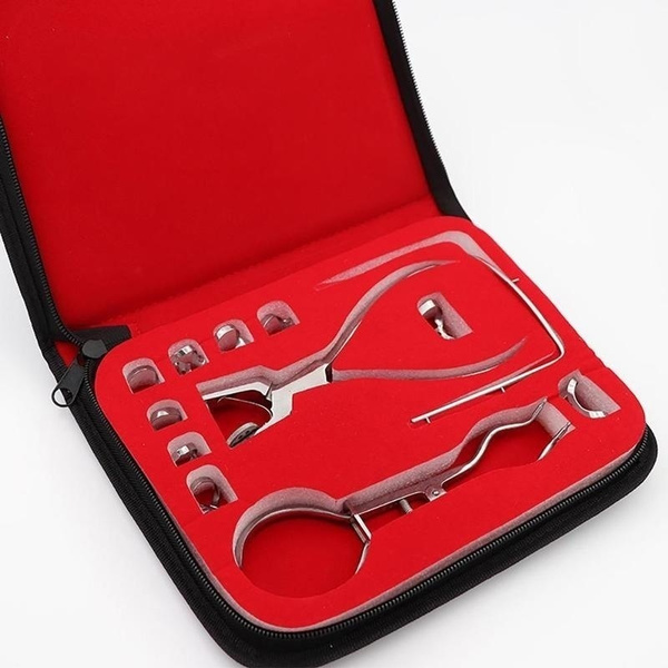 12pcs/set Dental Dentist Basic Rubber Dam Hole Puncher Kit Dental ...