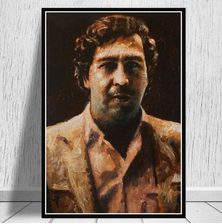 Unframed Printed Poster Pablo Escobar Canvas Modern Oil Art Painting ...