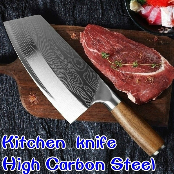 Professional Cleaver Kitchen Knife Chopper Knife Sharp Blade Cooking ...