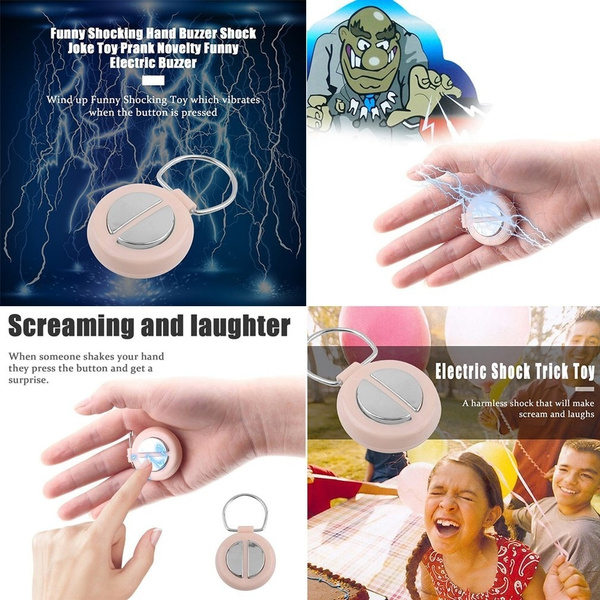 Shocking Hand Buzzer Shock Joke Toy Prank Novelty Funny Electric Buzzer ...