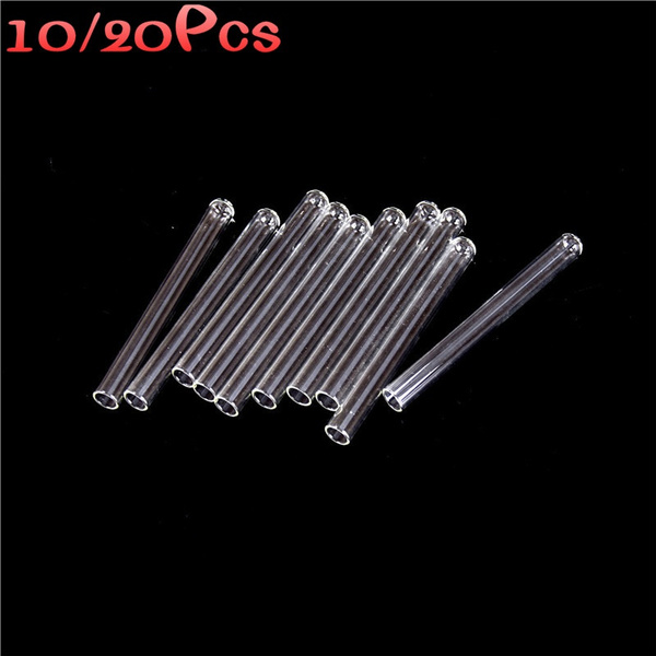 10/20Pcs 100 mm Pyrex Glass Blowing Tubes 4 Inch Long Thick Wall Test ...