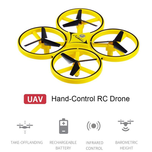 RC Drone Mini Infrared Induction Hand Control Drone Altitude Hold 2 ...