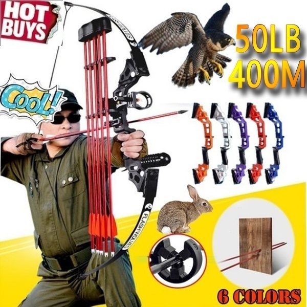 Professional Hunting Bow 40lbs Powerful Straight Pull Bow Archery Suit ...