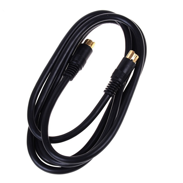 1.5M(5ft) S-Video Svideo 4Pin Male To Male Cord Cable/lead for Dvd HDTV ...