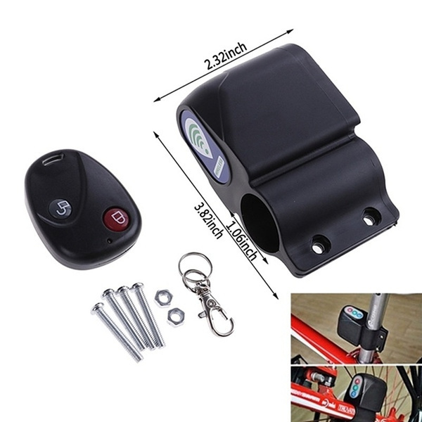 New Cycling Bicycle Bike 9V Alarm Anti-theft Lock With Wireless Remote ...
