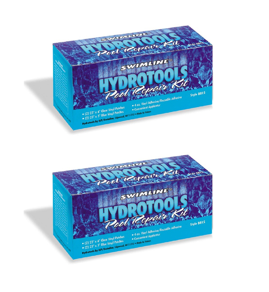 Swimline HydroTools Swimming Pool Vinyl Liner Underwater Repair Kit (2 ...