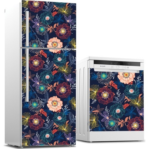 Creative Fridge Sticker Small Flowers Self Adhesive Refrigerator ...