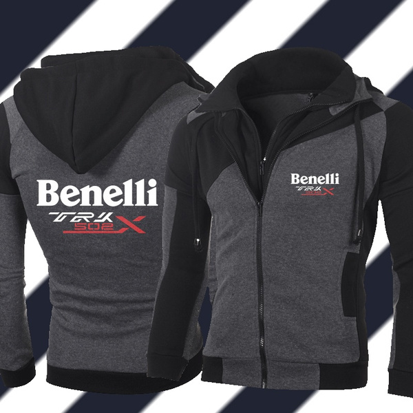 Benelli TRK 502X Men's Fashion Sweatshirt Zipper Jacket Cardigan Double ...