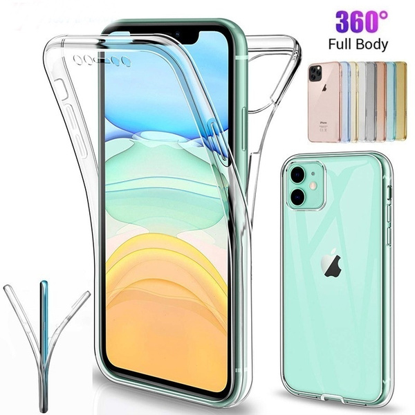 360 Full Body Phone case Transparent Protection Cover For iPhone 11 Pro Max XR XS Max 6S 7G ...