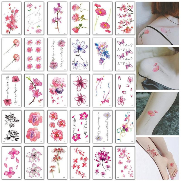 30Pcs/Set Temporary Tattoo Stickers Waterproof Tattoos Body Art ...