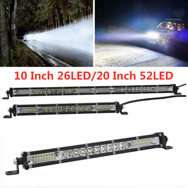 High Power 10 Inch 20 Inch 26LED 130W/ 52LED 260W LED Light Bar Combo ...