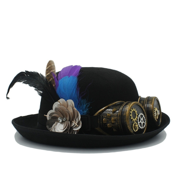 Steampunk Costume Hats and Headgear, Neo-Victorian top hat, Steampunk ...