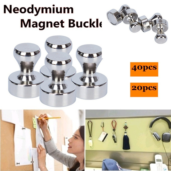 New Neodymium Magnet Buckle A4 Memo Magnetic Marker Home Fridge Office ...